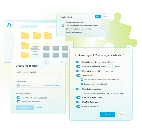 Streamline financial document sharing with one secure platform