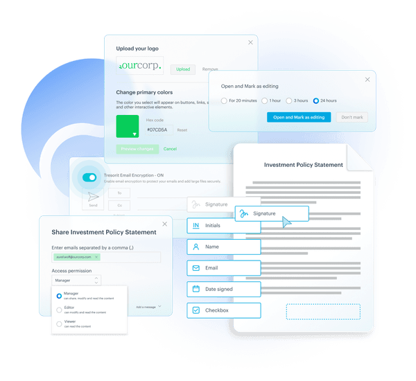 Streamline financial document sharing with one secure platform