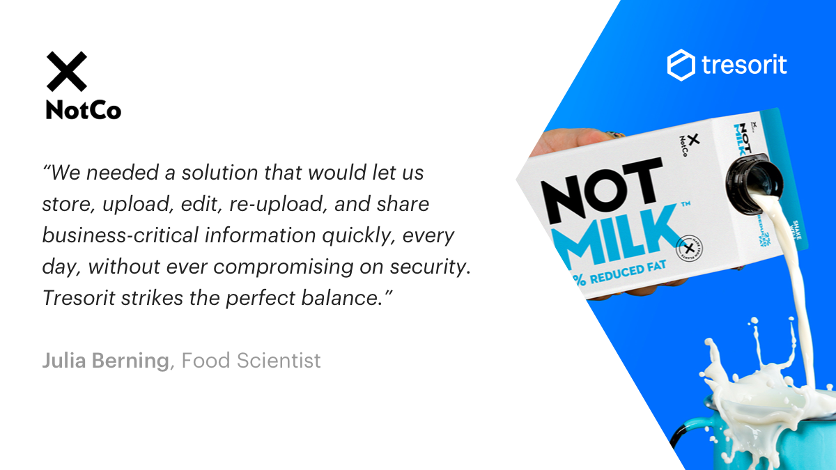 How NotCo uses Tresorit to protect its IP and boost productivity